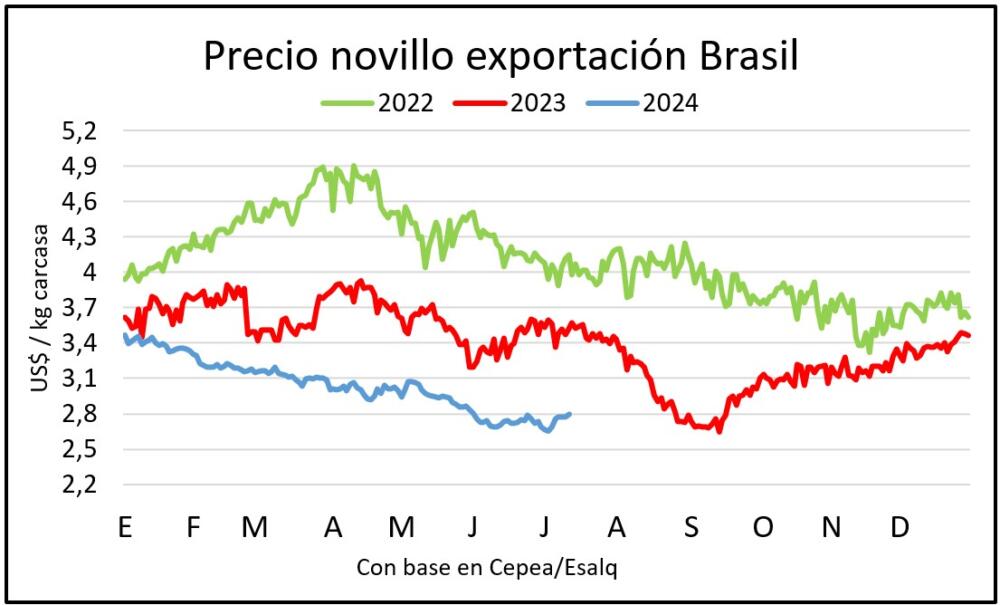 Novillo en Brasil se recupera a precios de fines de mayo - Blasina y ...